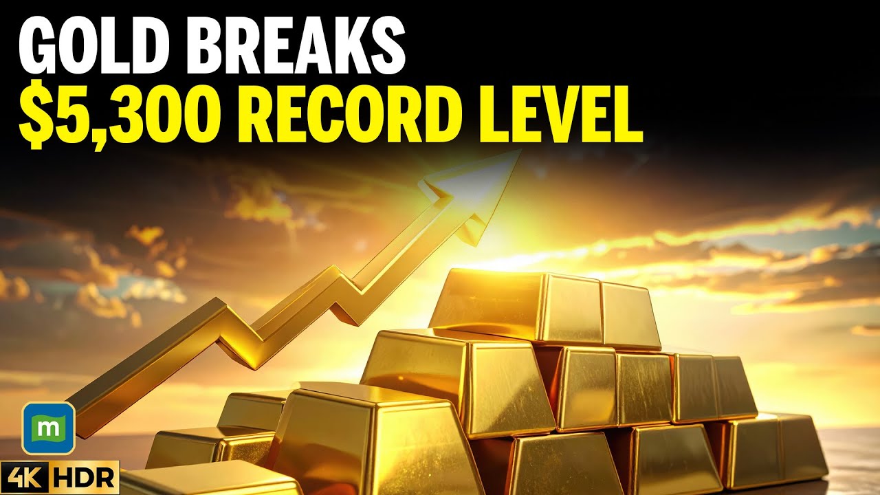 Gold Hits Record Above $5,300 as Dollar Slides to Multi-Year Lows | 4K ...