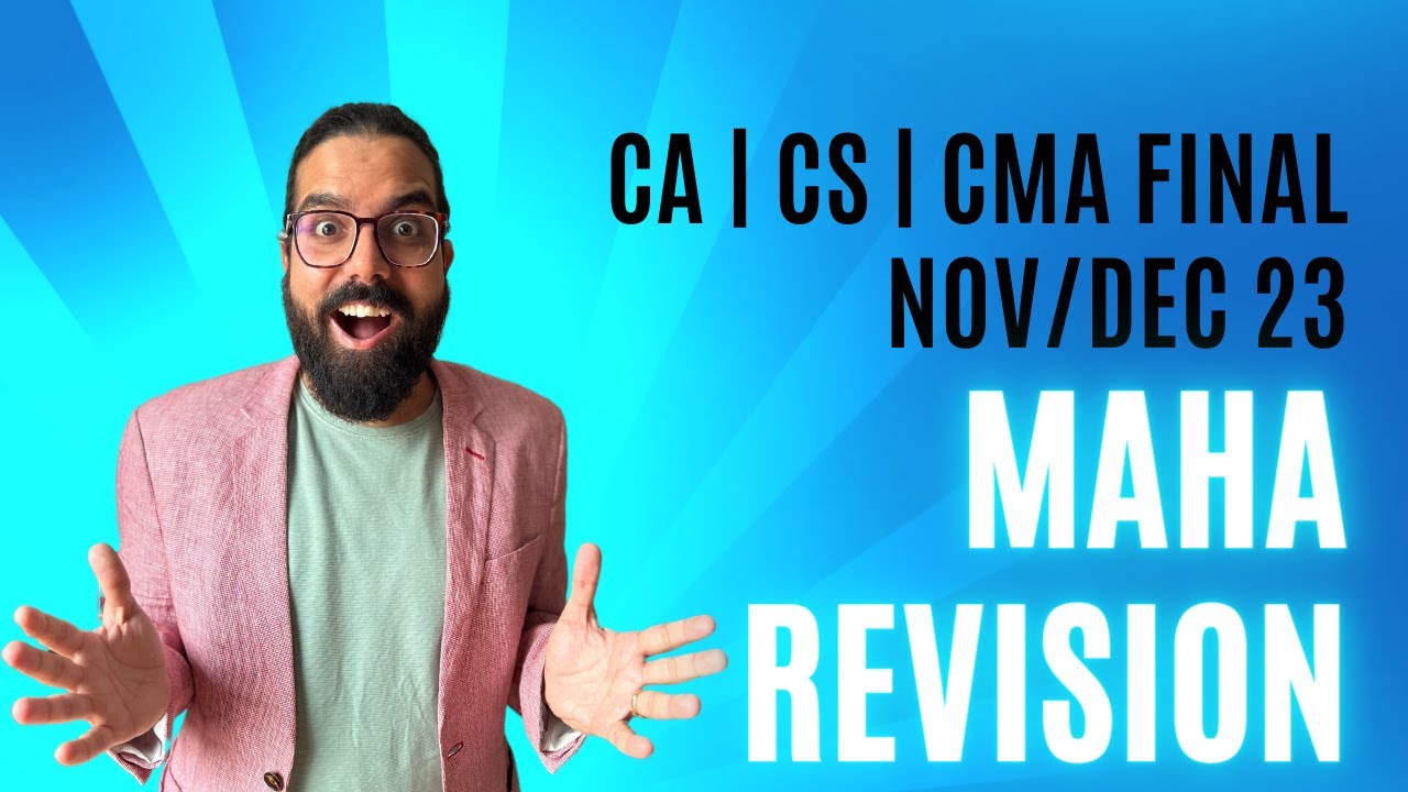 CA Final IDT Revision Nov 23 | Information | CA Ramesh Soni Hindi | CA ...