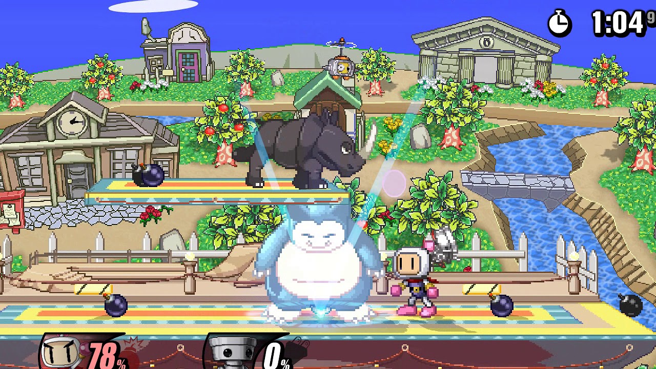 Super Smash Fl@sh Bomberman VS Chibi Robo - YouTube