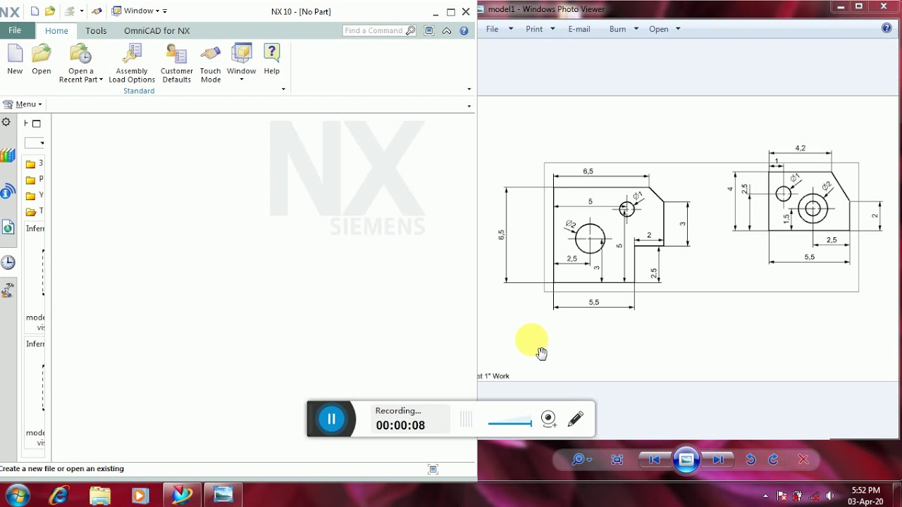 Nx in 2d drawing tutorial#1 - YouTube