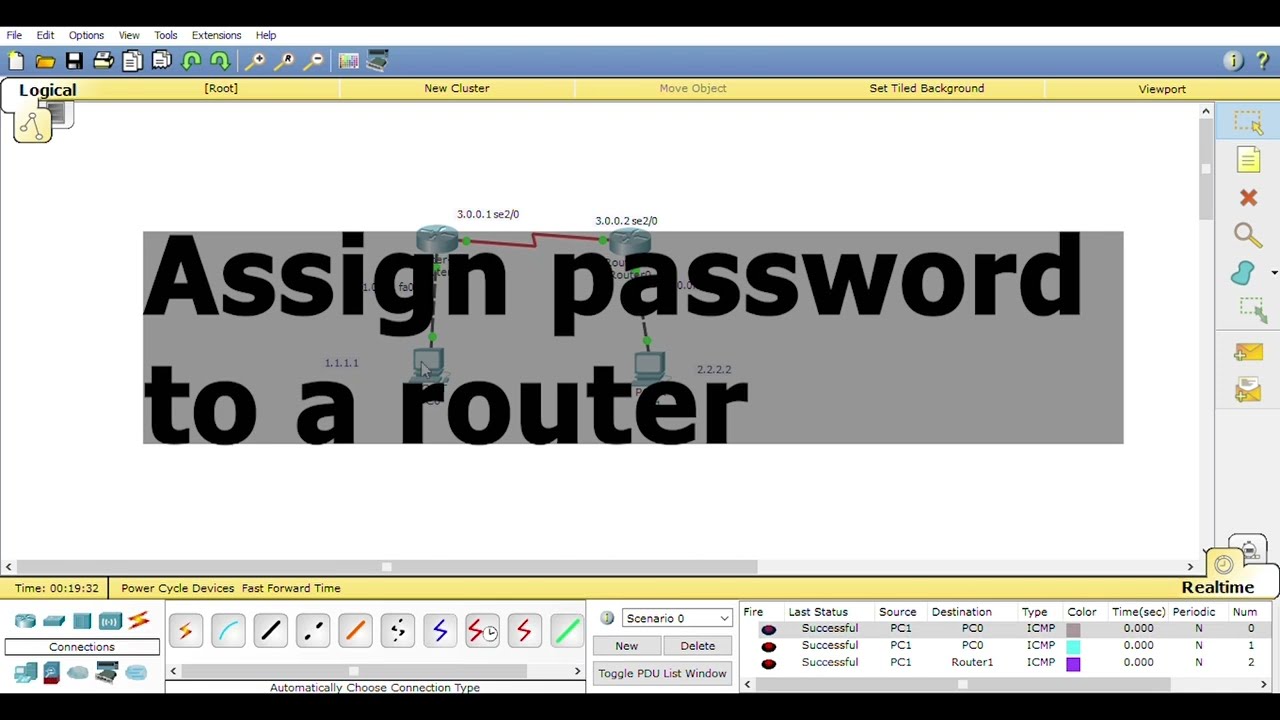 Cisco Packet Tracer How To Assign Password To A Router Computer Networking Networking Lab Cisco Packet Tracer How To Assign Password To A Router Computer Networking Networking Lab