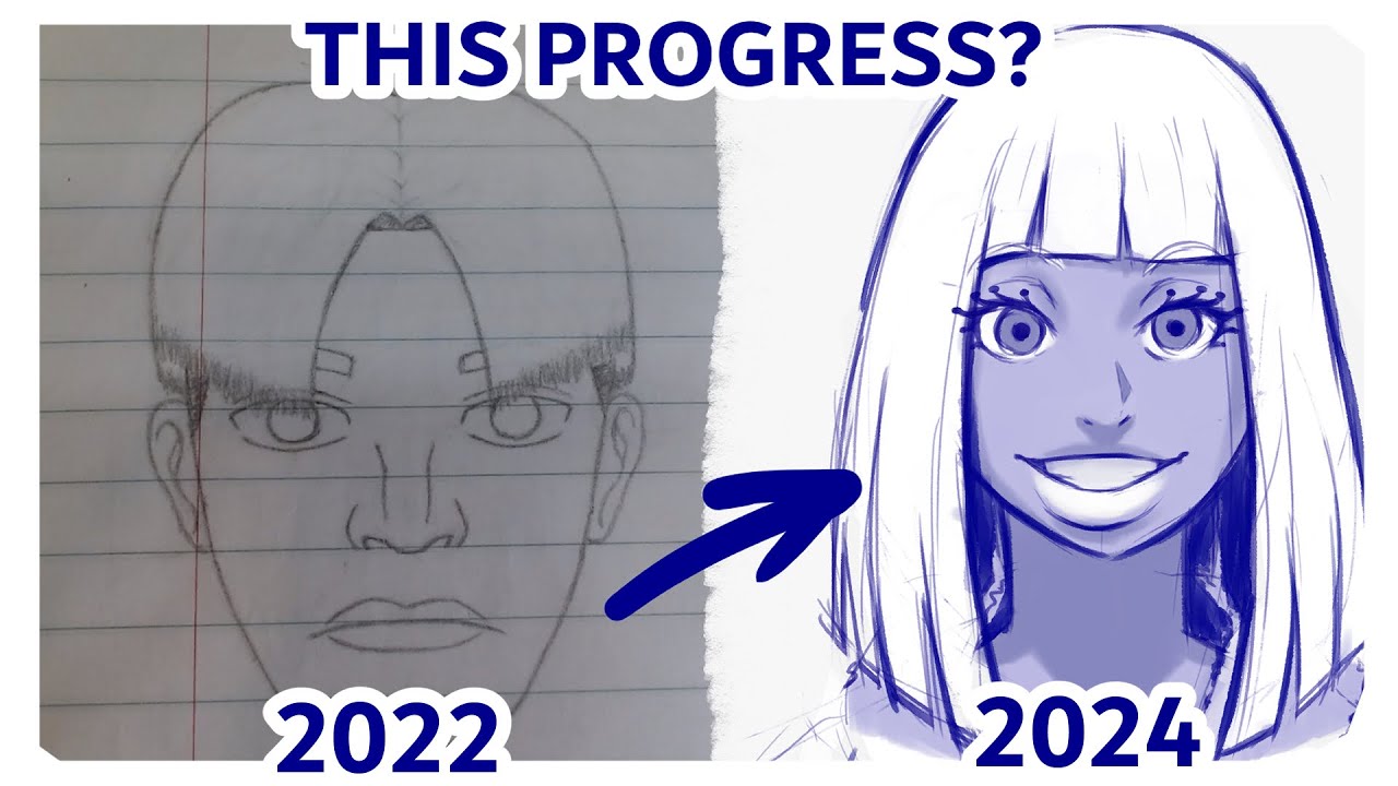 What 2 years Art PROGRESS really looks like - YouTube