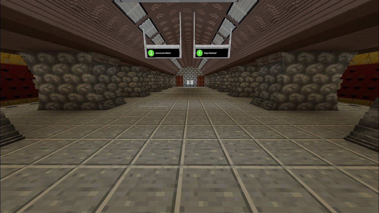 Prague Metro in Minecraft | Strašnická - Muzeum - YouTube