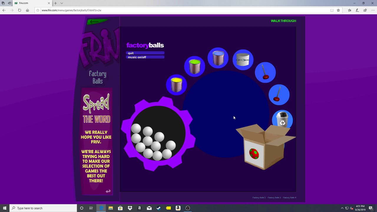 Factory Balls Complete Play Through ( Friv.com ) - YouTube
