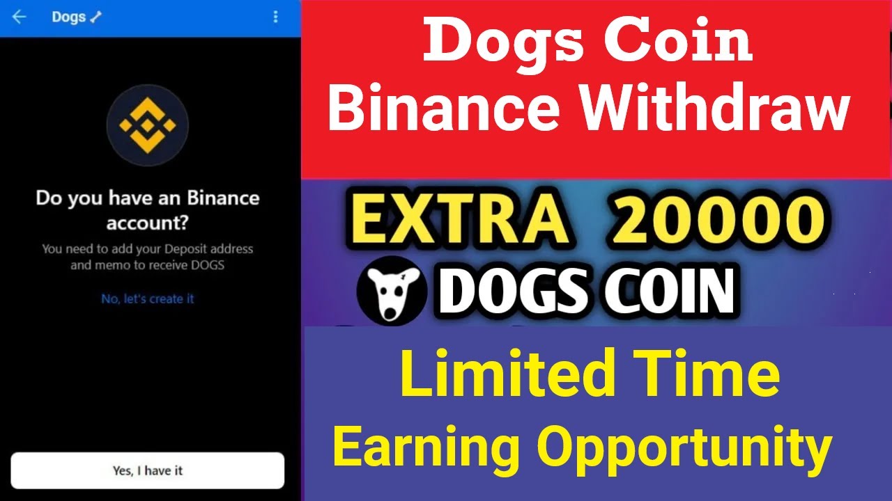 Withdraw Dogs Coin to Binance from Doghouse Bot|| Get Up to 20000 Dogs ...