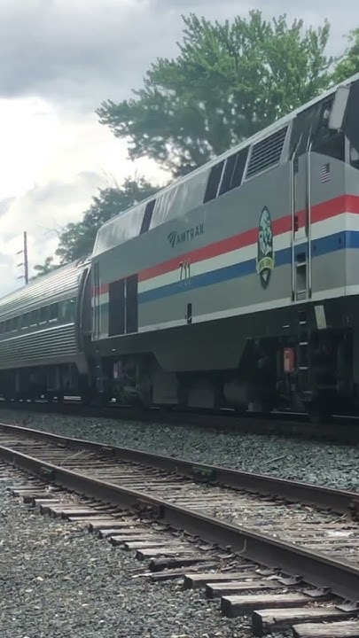 Amtrak 290 from Burlington Union Station departs Albany Rensselaer with a nice engineer in P32 ...