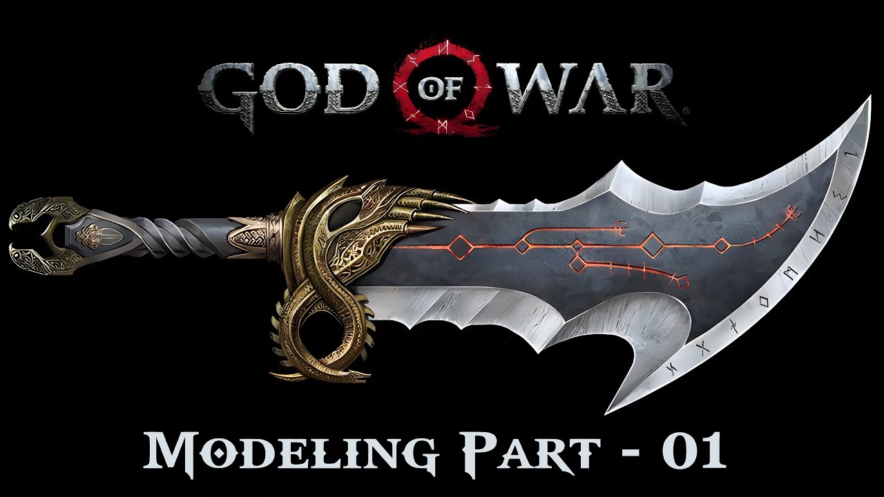 God of War - Kratos Chaos Blade Modeling Part - 01 | Blender Modeling ...