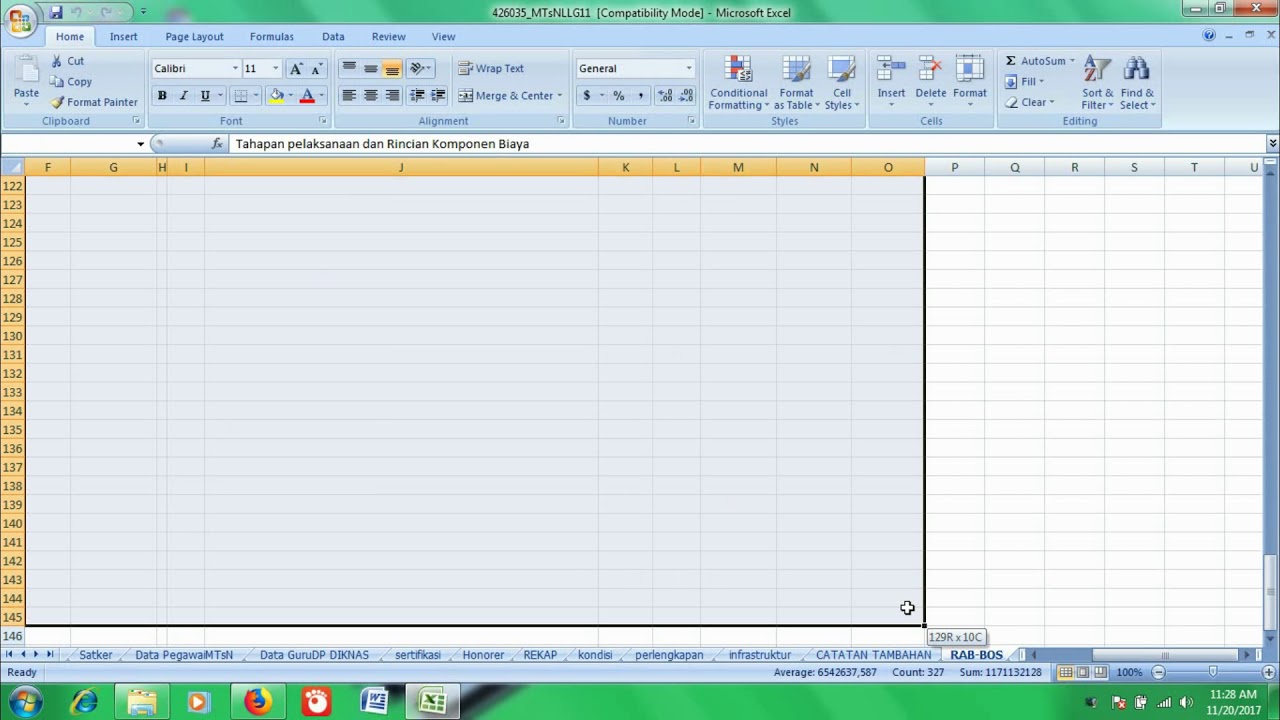 Cara mudah Copy Tabel dari Exel ke Word - YouTube