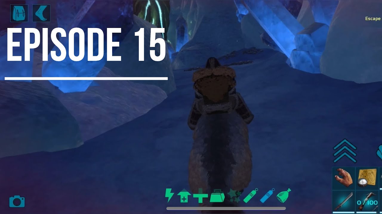 ARK:Survival Evolved Mobile hardcore- hard (EPISODE 15)Yeti Cave ...