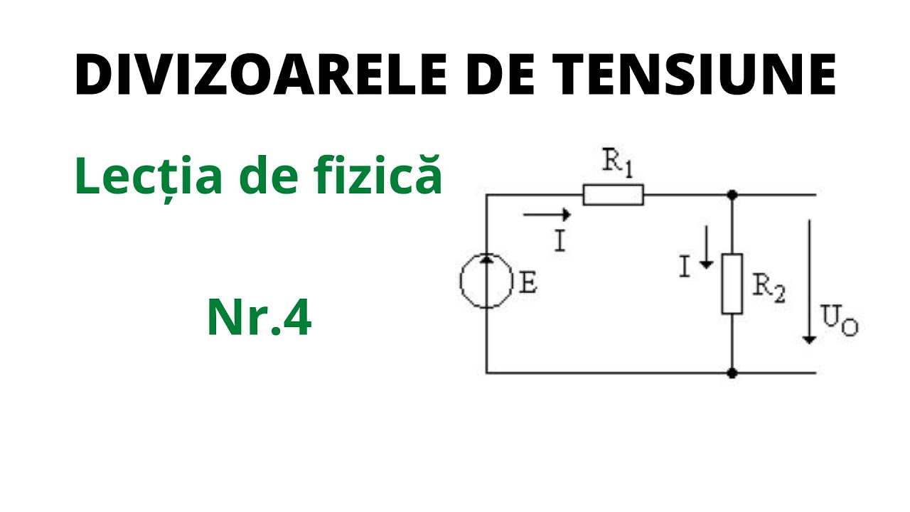 Divizorul de Tensiune - Rezistiv - Inductiv - Capacitiv - YouTube
