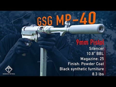 MP40 9mm Silenced / Using ATI Muzzle Thread Adapter - YouTube