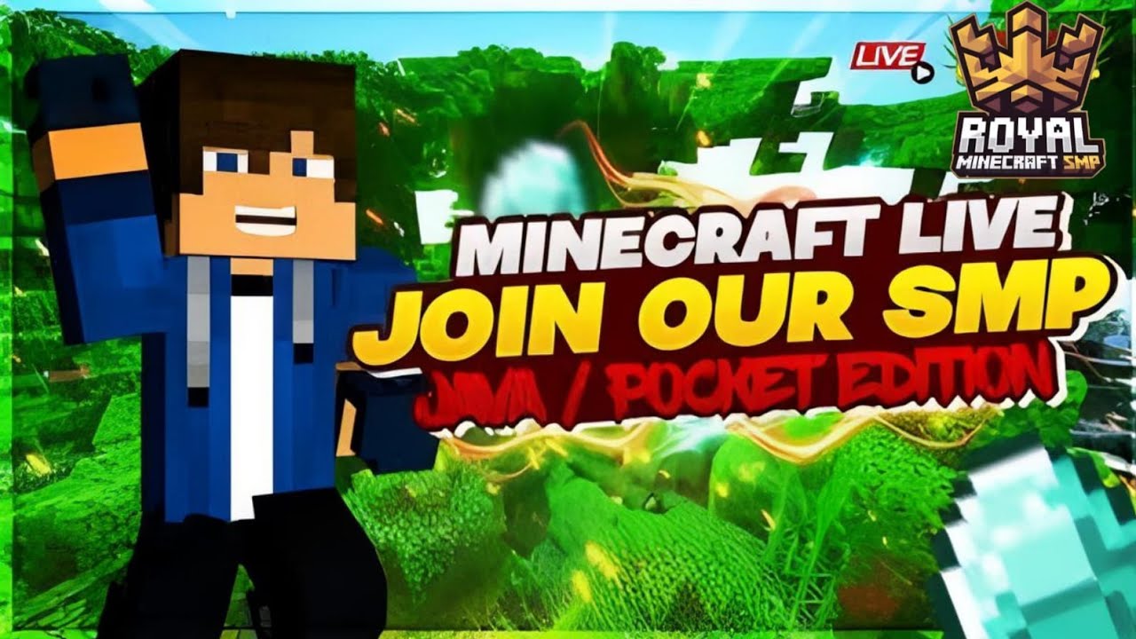 MINECRAFT ROYAL SMP LIVE | POCKET EDITION AND JAVA EDITION #PUBLICSMP#livestream@GamerAnand_PG ...