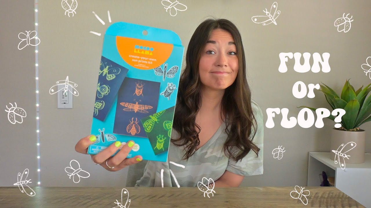 Testing out a $5 Sun Print Kit from Target! Will it be fun or will it ...