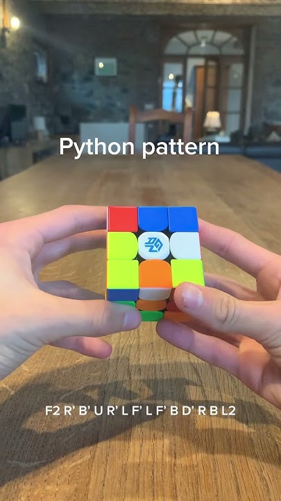 Python pattern in rubik’s cube - YouTube