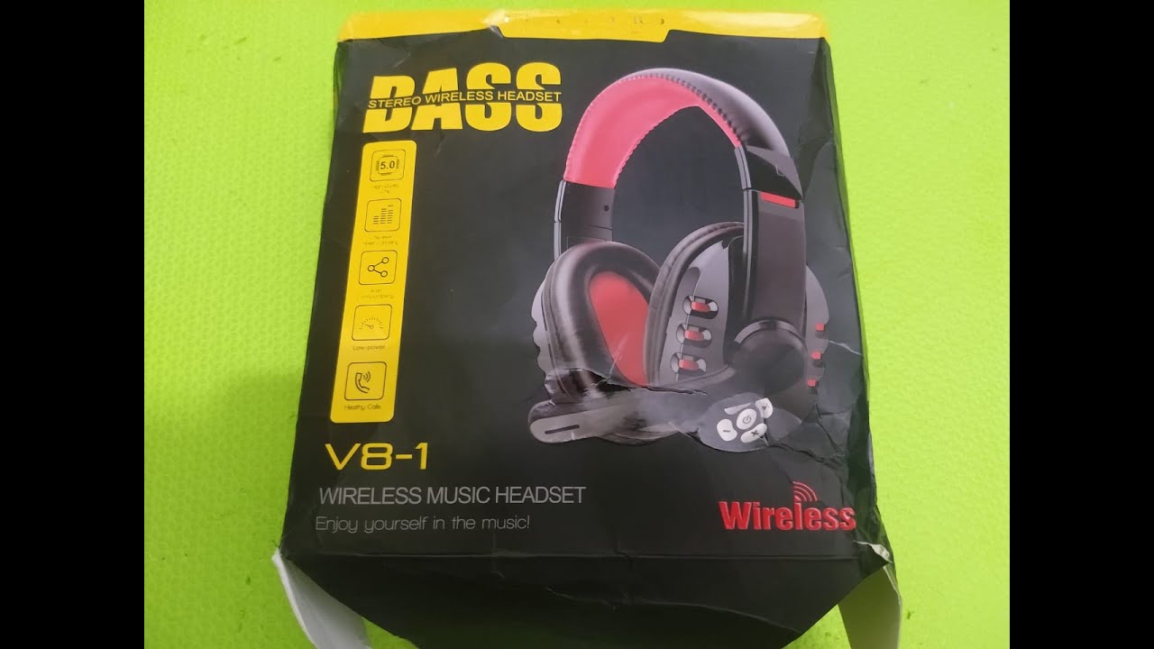 V8-1 WIreless Music FONE HEADSET SEM FIO INBOX E REVELL . - YouTube