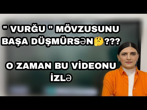 “VURĞU” Mözusunu Başa Düşmürsən 🤔🤔🤔???  O Zaman bu videonu izlə 🤩🤩🤩
