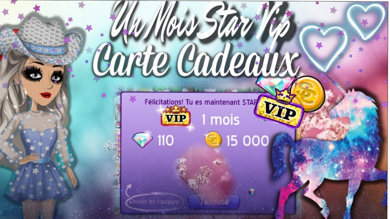 VIP 1 MOIS STAR VIP AVEC CARTE CADEAUX 😱👌😍|| MSP - edinalilie - YouTube
