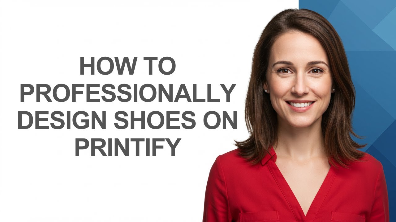 How To Professionally Design Shoes On Printify - AshleyHowTo - YouTube