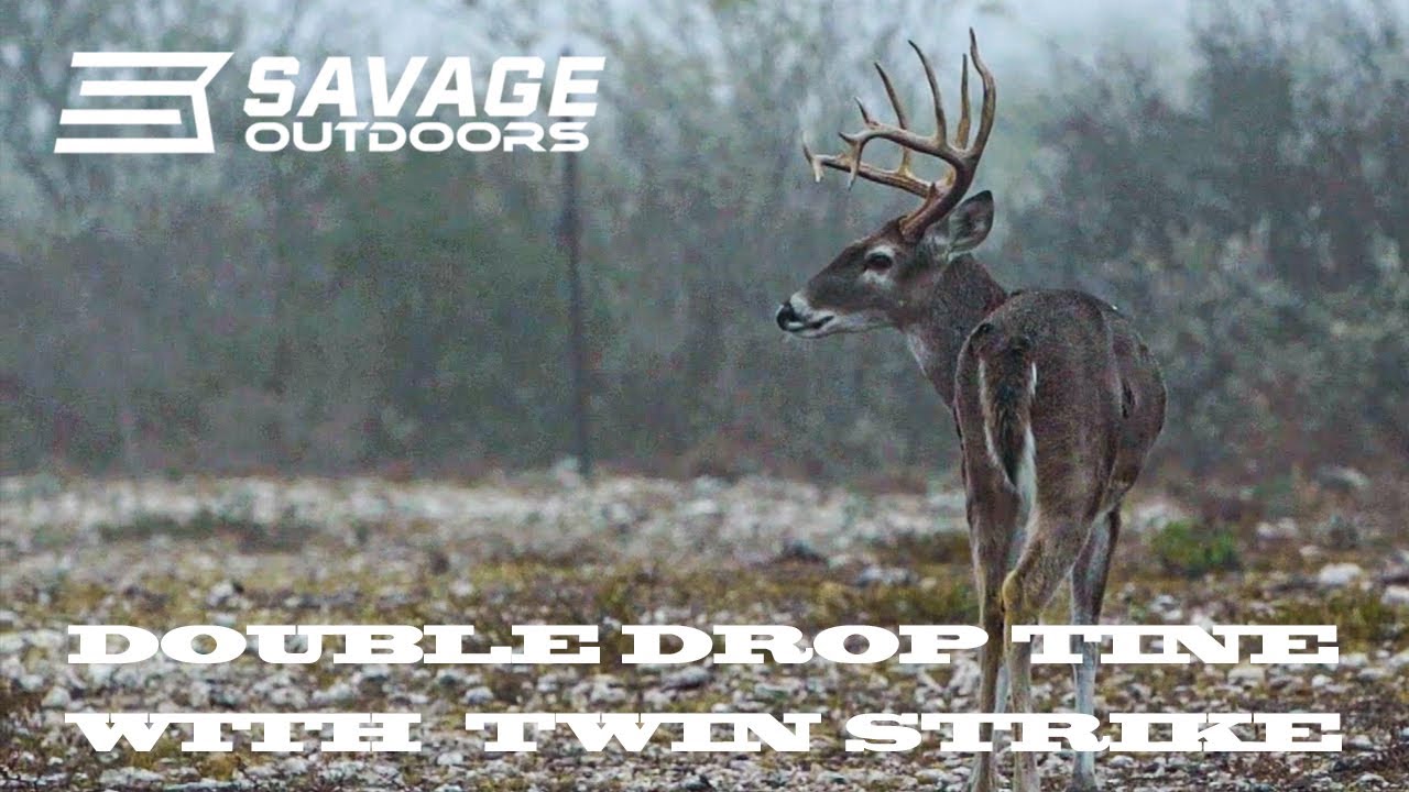 DOUBLE DROP TINE BUCK WITH THE NEW TWIN STRIKE! - YouTube