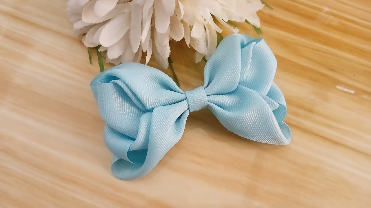 BEAUTIFUL RIBBON BOW TUTORIAL 🎀 DIY RIBBON BOW 🎀 RIBBON CRAFT - YouTube