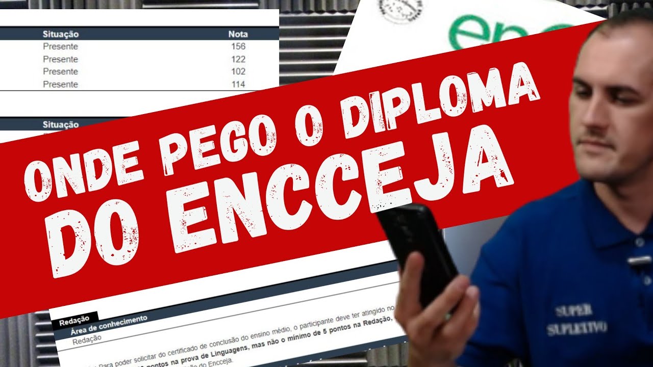 URGENTE COMO PEGAR MEU DIPLOMA DO ENCCEJA-AONDE BUSCAR - YouTube