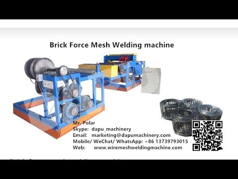 Brick force mesh welding machine - YouTube
