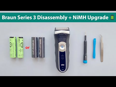Braun Series 3 Disassembly & Battery Replacement (360s-4 | AA NiMH Upgrade)