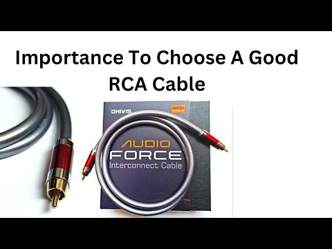 Importance of RCA Cable | How To Choose A Good RCA Cable - YouTube