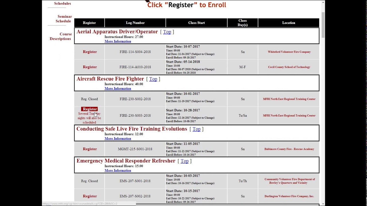 Registering for MFRI Classes - YouTube