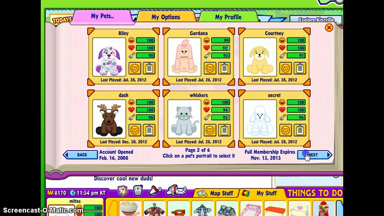 My Webkinz (Online Old) - YouTube