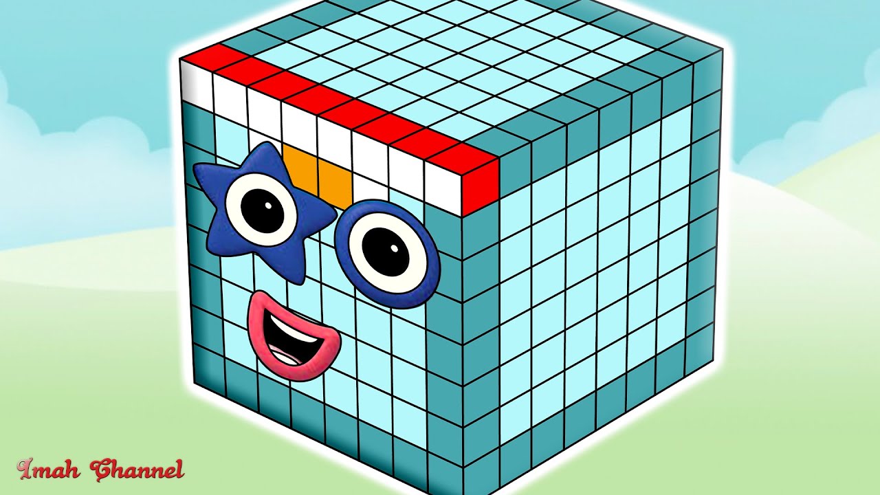 Numberblocks - Number blocks 8x8x8 | Learn to count #imahchannel - YouTube