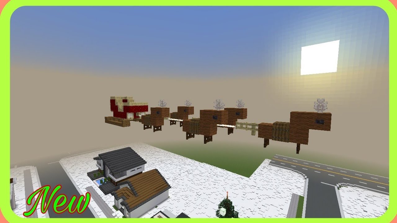 Minecraft Santa's Sleigh Tutorial (#363) - YouTube