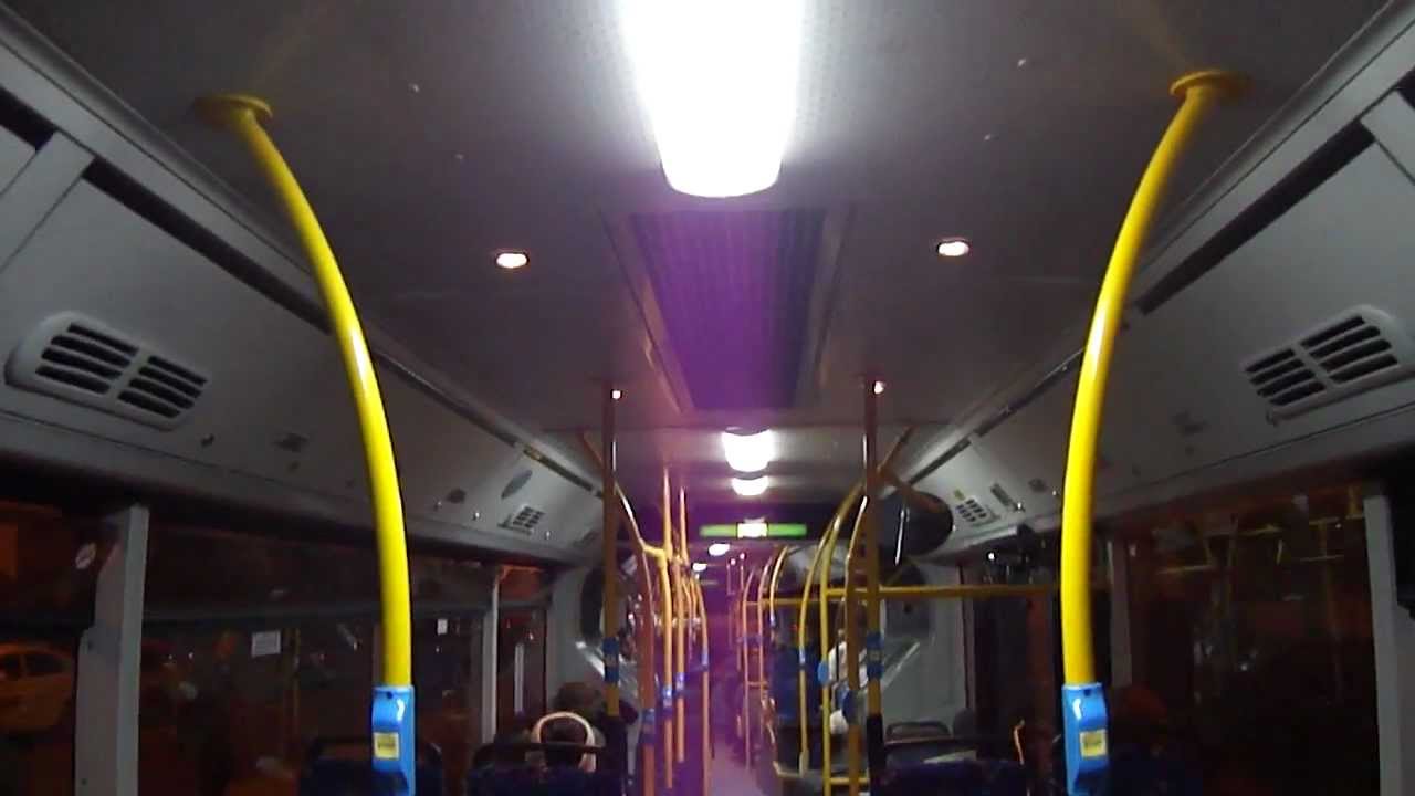 MAN NG363F bus #596 Dan Bus Company on route 43 with voice ...