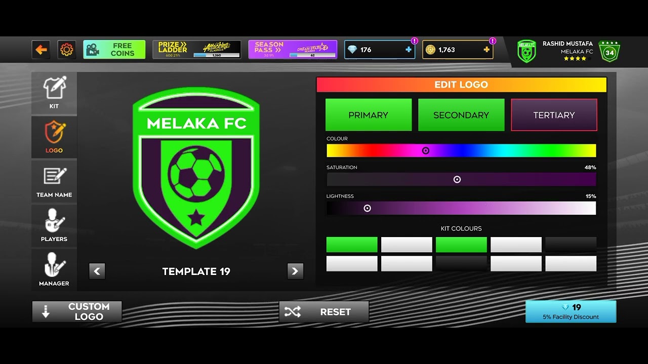 CARA NAK EDIT LOGO DI GAME DLS (DREAM LEAGUE SOCCER) - YouTube