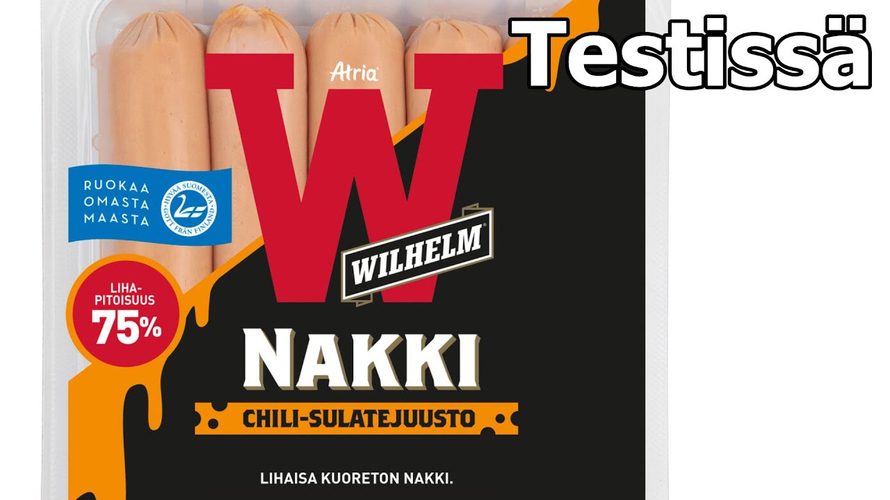 Makkaratesti #342 - Atria Wilhelm Chili-Sulatejuusto Kuoreton Nakki ...
