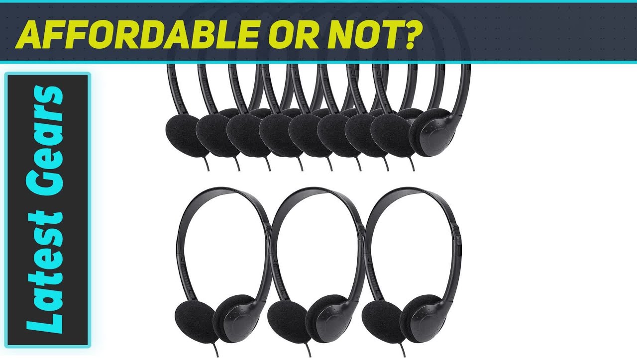 reviewAffordable Classroom Headphones! QWERDF 24-Pack Review - YouTube