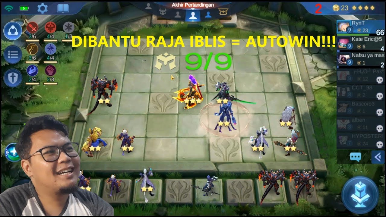 DIBANTU RAJA IBLIS = AUTO LIBAS !! | MAGIC CHESS - YouTube