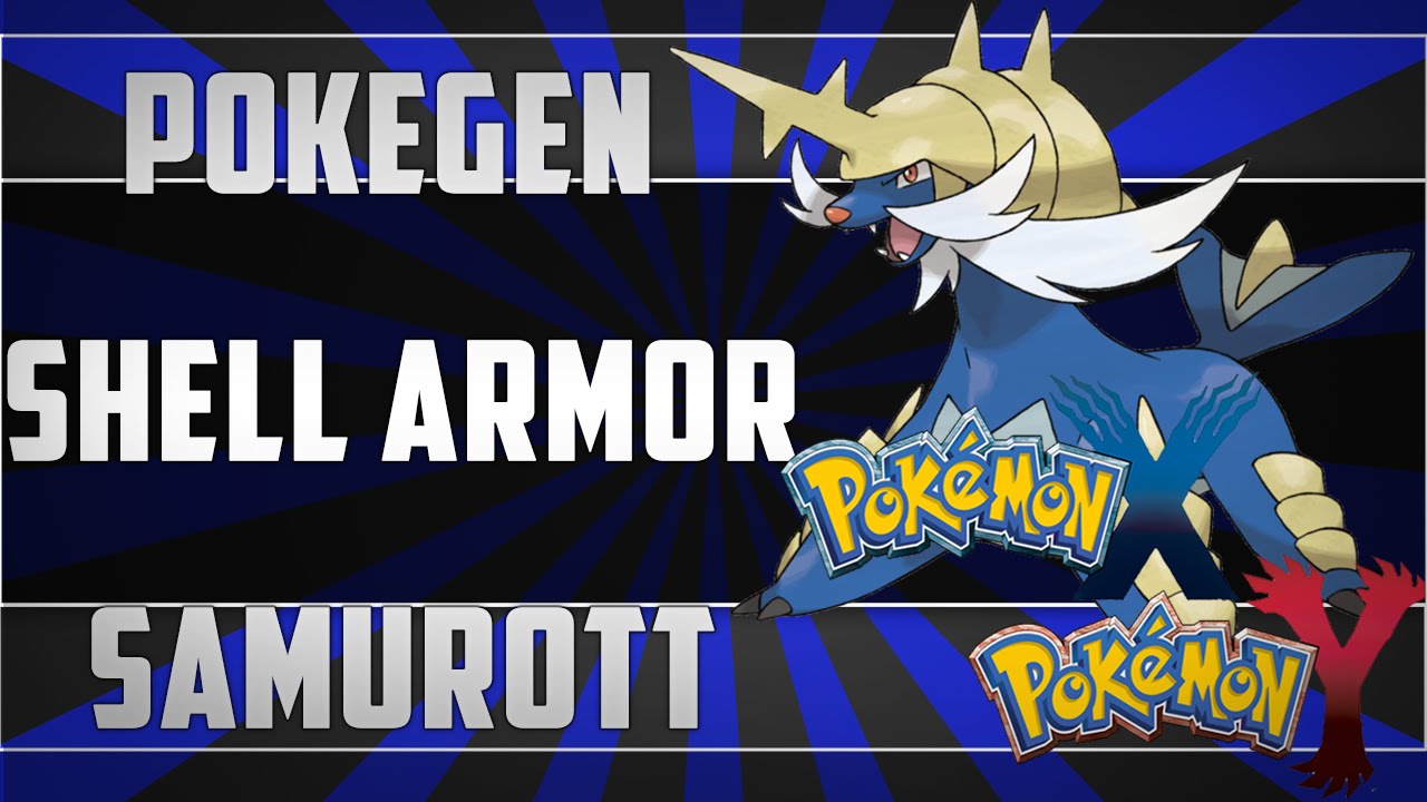 How To Pokegen Shell Armor Samurott In Pokemon X and Y HD Remake - YouTube
