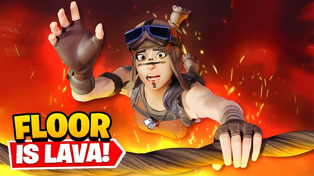 HO GIOCATO QUESTA MAPPA DI THE FLOOR IS LAVA SU FORTNITE!! *BELLISSIMO ...