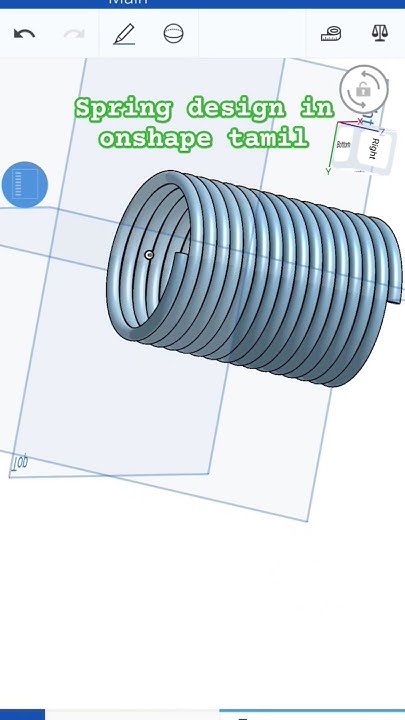 Spring 3d design onshape tamil. - YouTube