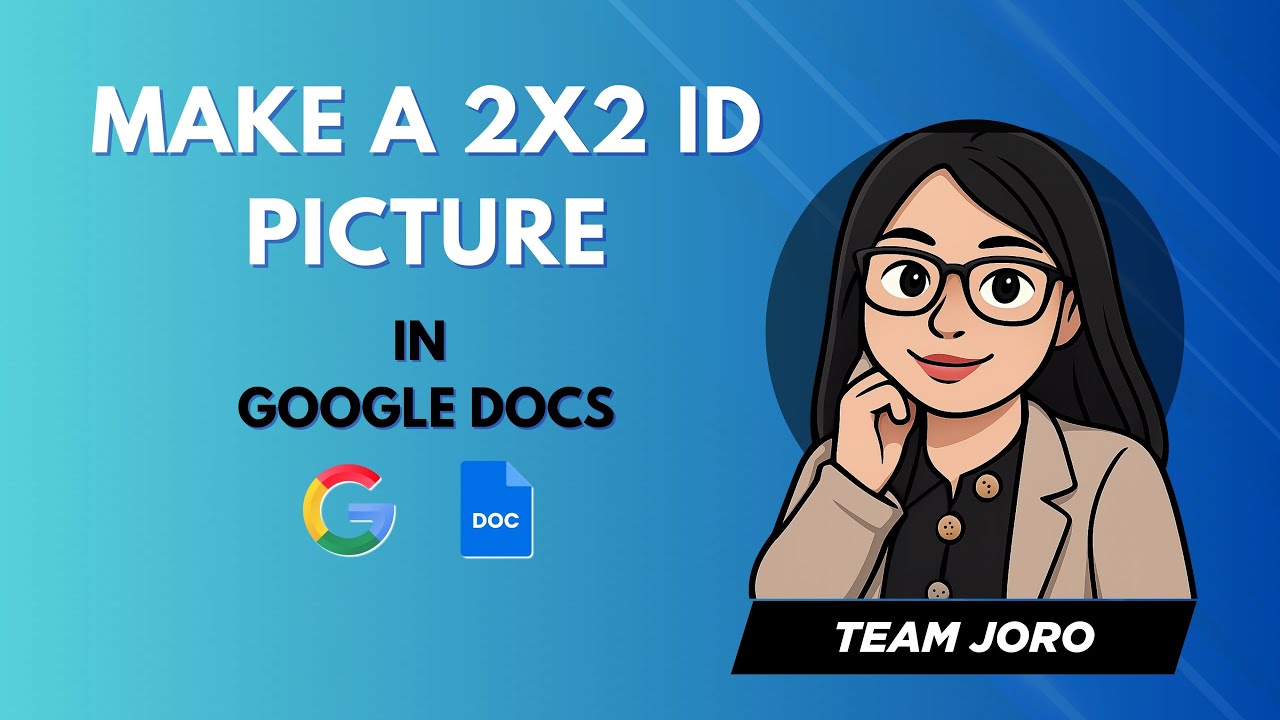 How to Make a 2x2 ID Picture in Google Docs (Easy Tutorial) - YouTube
