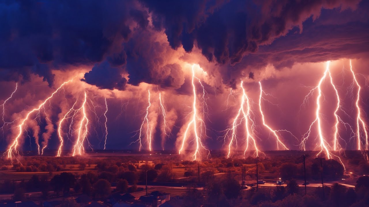 Very Very Heavy Thunderstorm⚡ EPIC THUNDER & RAIN｜Rainstorm Sounds ...