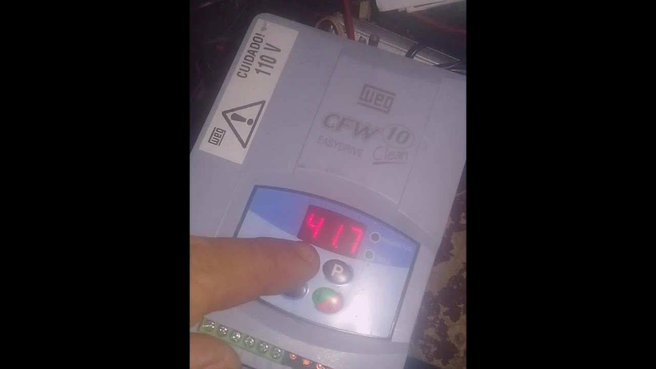 CONFIGURANDO WEG CFW10 : VELOCIDADE DE PARTIDA E MAXIMA - YouTube