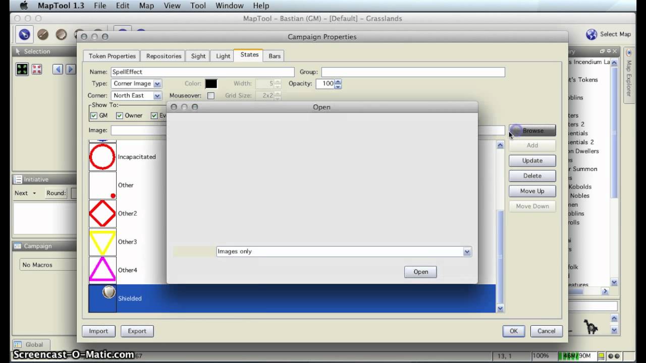 How to set states in MapTool - YouTube