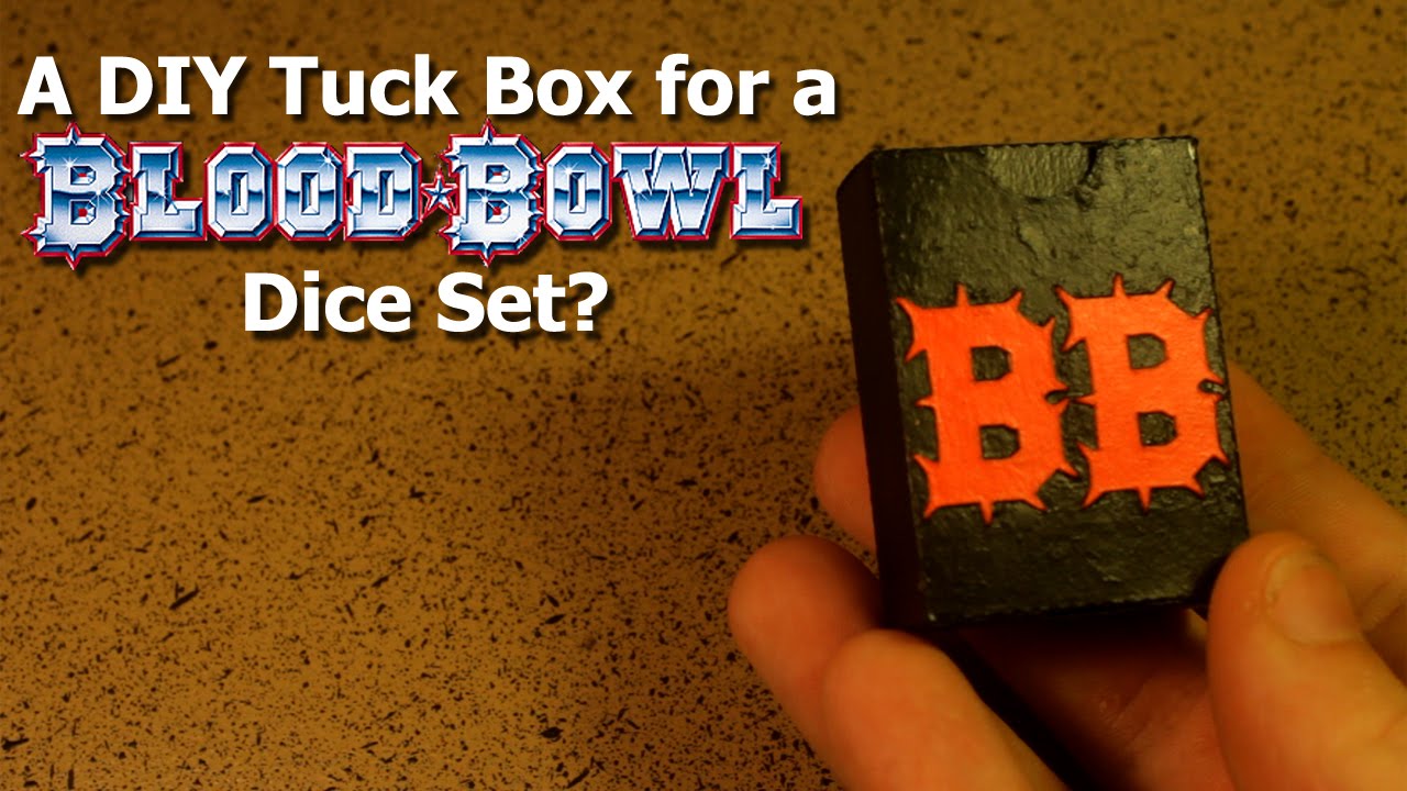 Raconteur Weekly - DIY Tuck Box for Blood Bowl Dice - YouTube