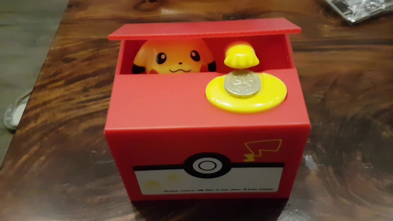 Pokemon Pikachu Money Box - YouTube