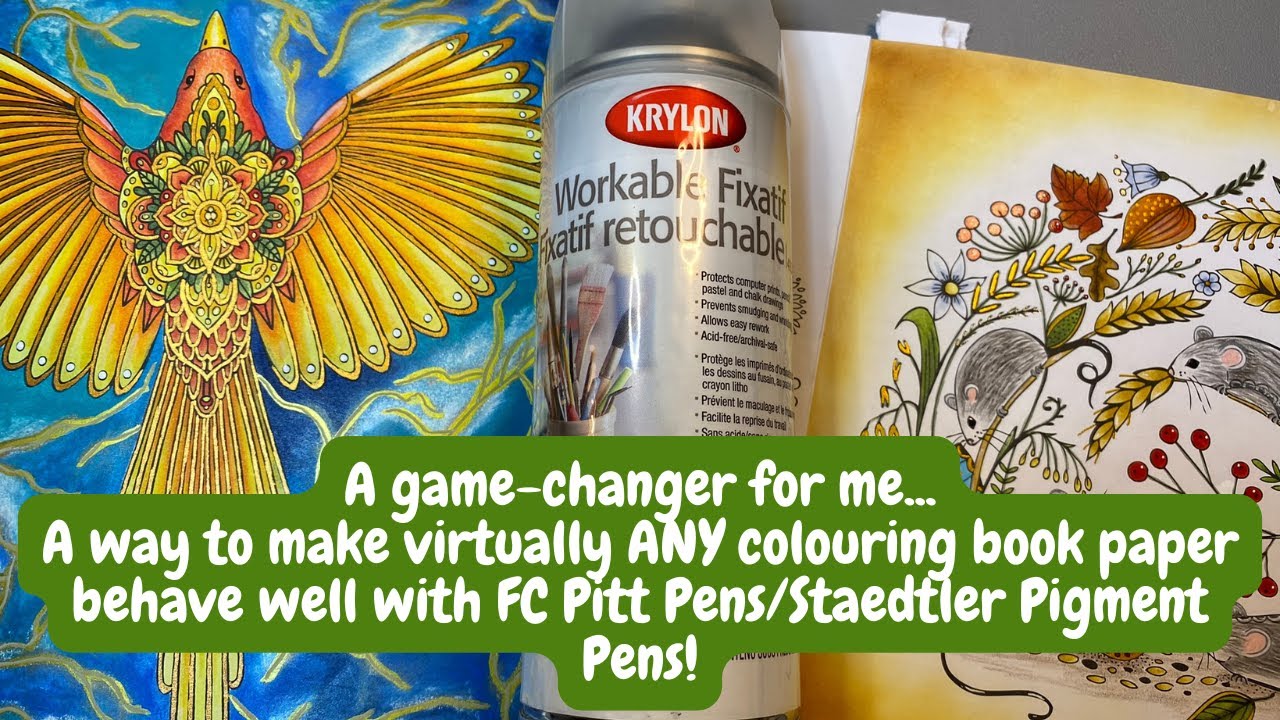 Game-changer for making almost any colouring book paper "behave" for me ...