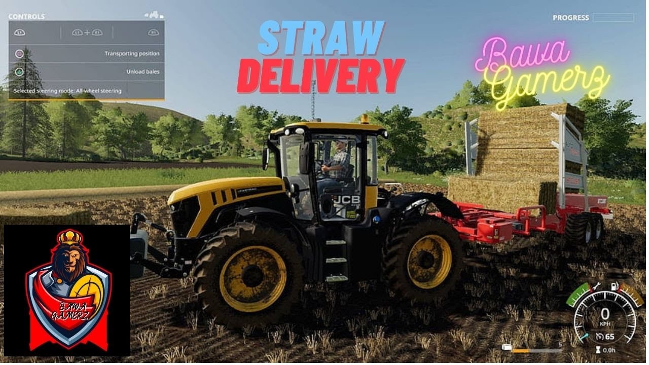 FS 22 : Delivery of straw for horse farm | 4k {UHD} VIDEO - YouTube