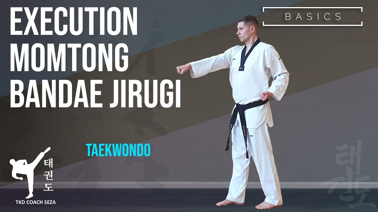 Ausführung Momtong Bandae Jirugi Taekwondo - YouTube