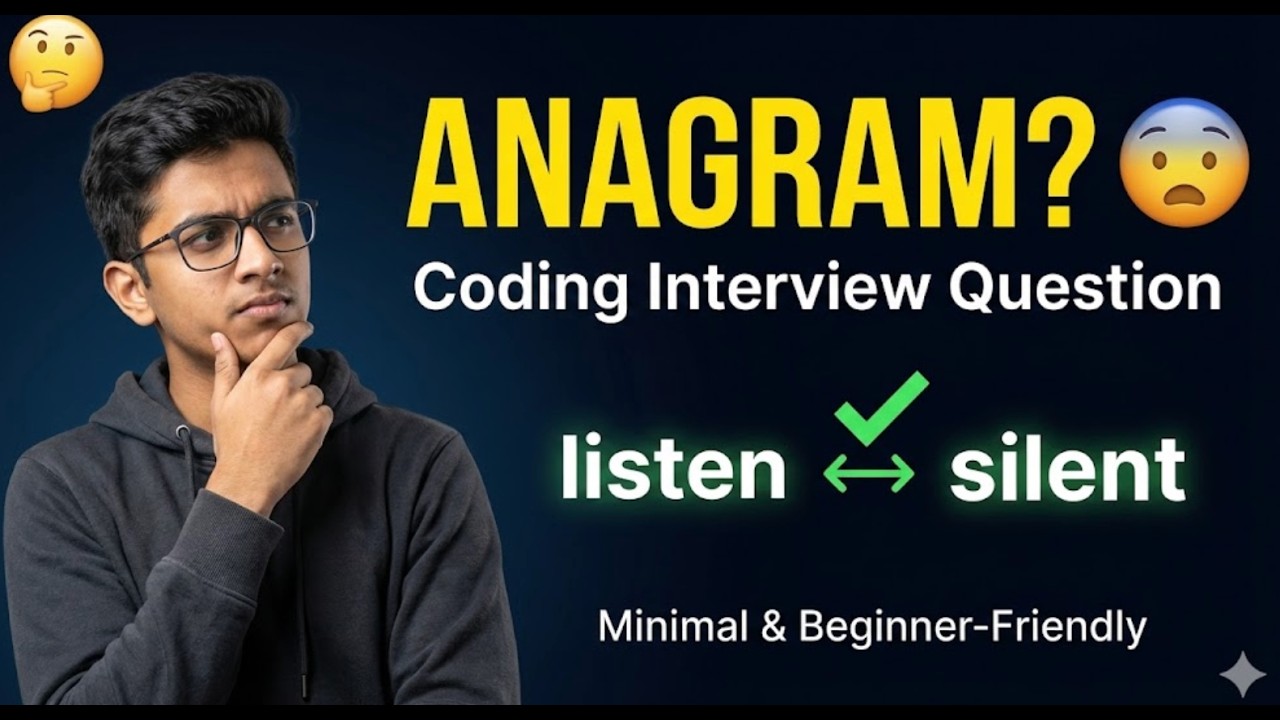 Day 47 | Check Anagram – Simple Interview Logic #coding #interview ...